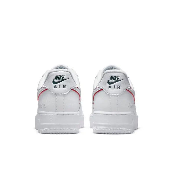 Nike Force 1 "just Do It" Low Top Sneakers - White/red