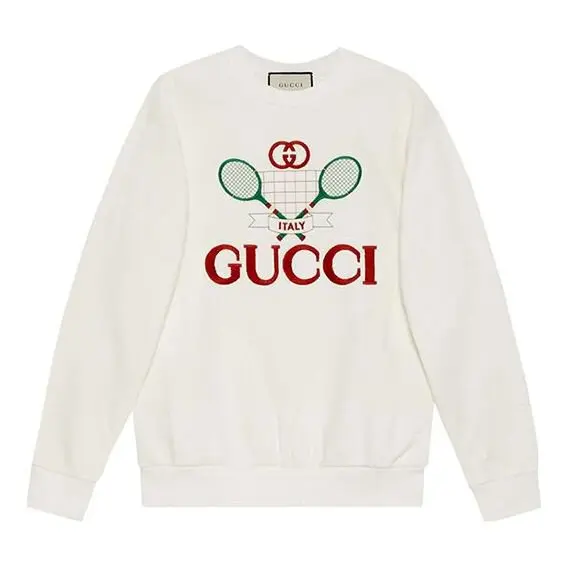 Gucci Cotton Tennis Racket Print Sweatshirt - Default Colorway