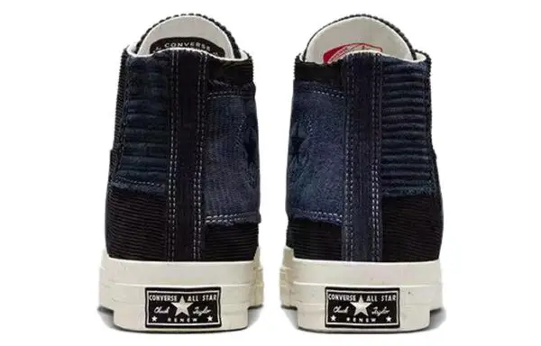 CONVERSE Chuck 70 Hi Upcycled Corduroy Sneakers - Black/navy/egret