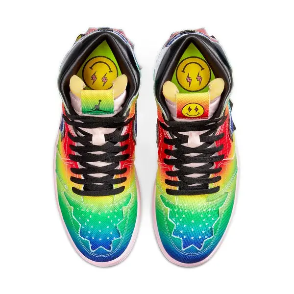 JORDAN 1 Retro Og High X J. Balvin "colores Y Vibras - Multi-color/black/pink Foam