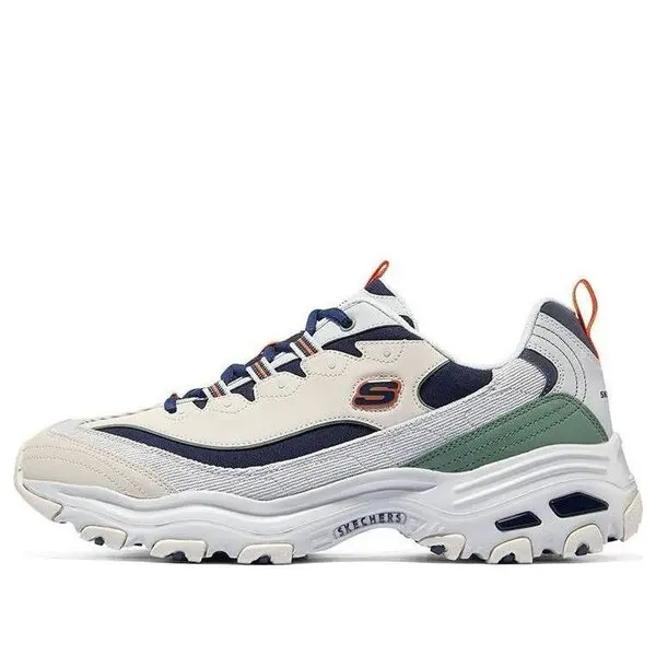 Sketchers Dlites 1.0 Chunky Lace-up Sneakers - Beige/navy