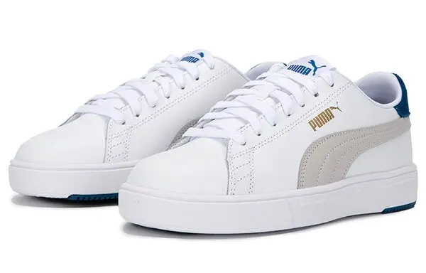 PUMA Serve Pro Lite Low Top Sneakers - White/gray/blue