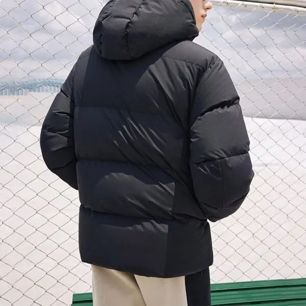 FILA FUSION Hooded Down Jacket - Black