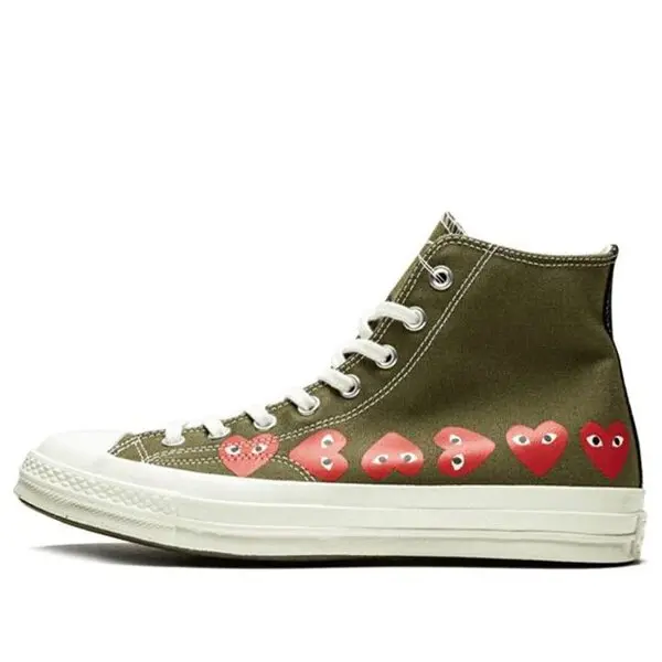 CONVERSE X Comme Des Garçons Play Chuck 70 High Top Sneakers - Green