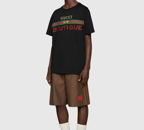 Gucci Boutique Printing Loose Short Sleeve