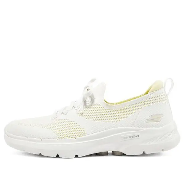 Sketchers Go Walk Hyper Burst Athletic Sneakers - White/yellow