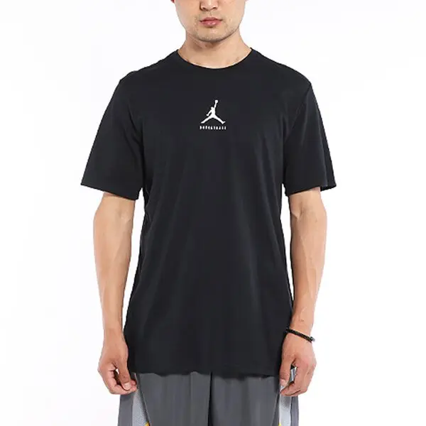 JORDAN Logo Sports Round Collar Short Sleeves Tee
