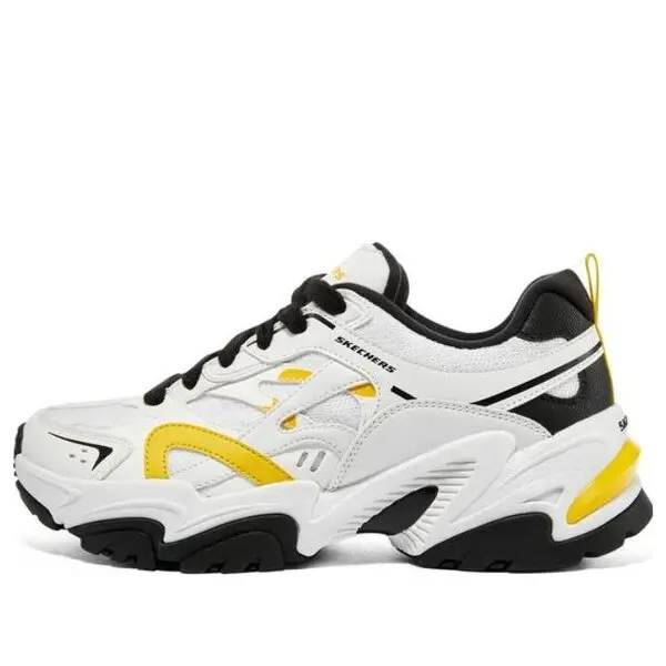 Sketchers Sport Stamina V2 Athletic Sneakers - White/black/yellow