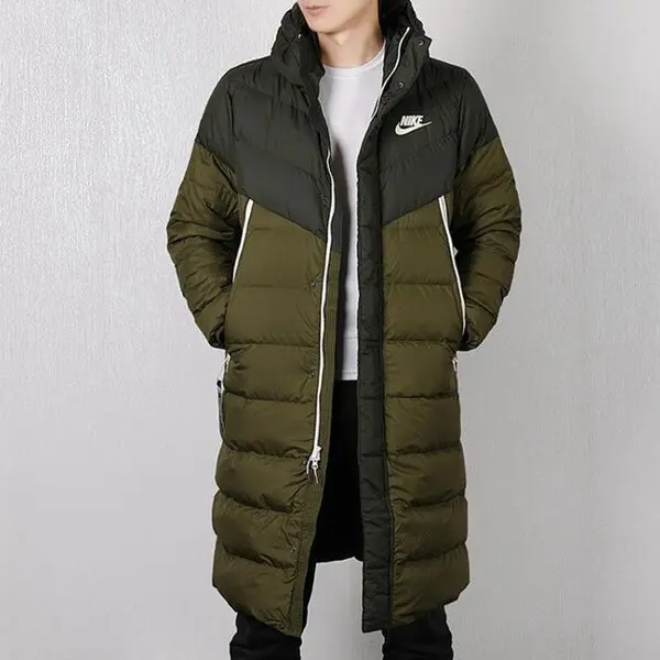 Nike Logo Puffer Hooded Coat
