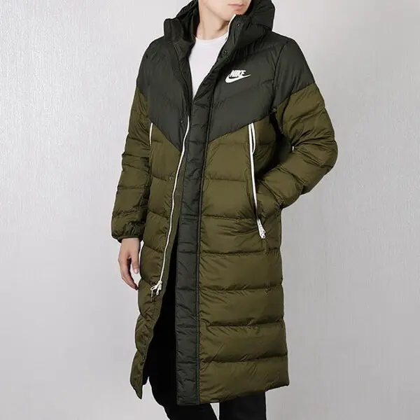 Nike Logo Puffer Hooded Coat