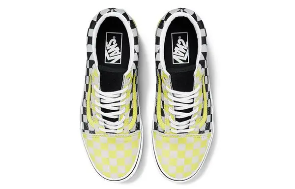 VANS Old Skool Checkerboard Sneakers - Blackyellow