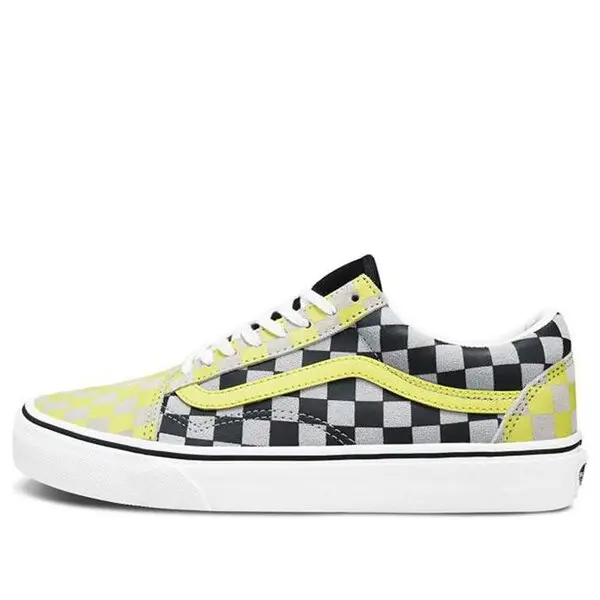 VANS Old Skool Checkerboard Sneakers - Blackyellow