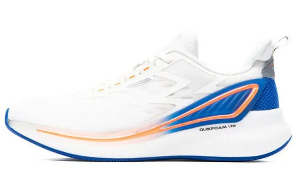 361 DEGREES Qu!k Lite Lightweight Breathable Running Shoes - White/blue