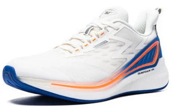 361 DEGREES Qu!k Lite Lightweight Breathable Running Shoes - White/blue