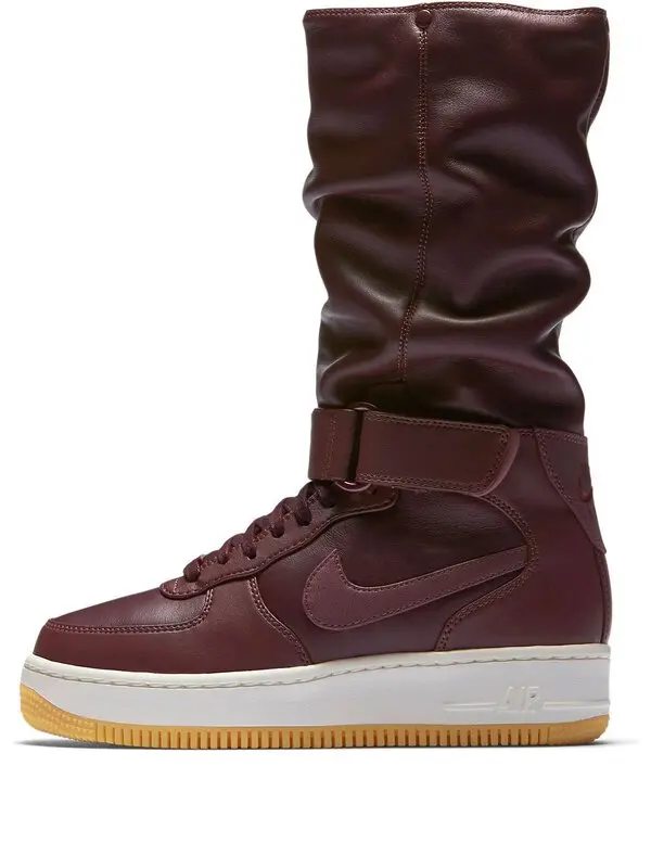 Nike Force 1 Upstep Warrior High Top Sneakers - Red