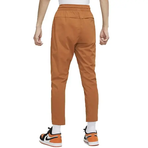 JORDAN Statement Essentials Solid Color Straight-leg Casual Pants/trousers Green Copper