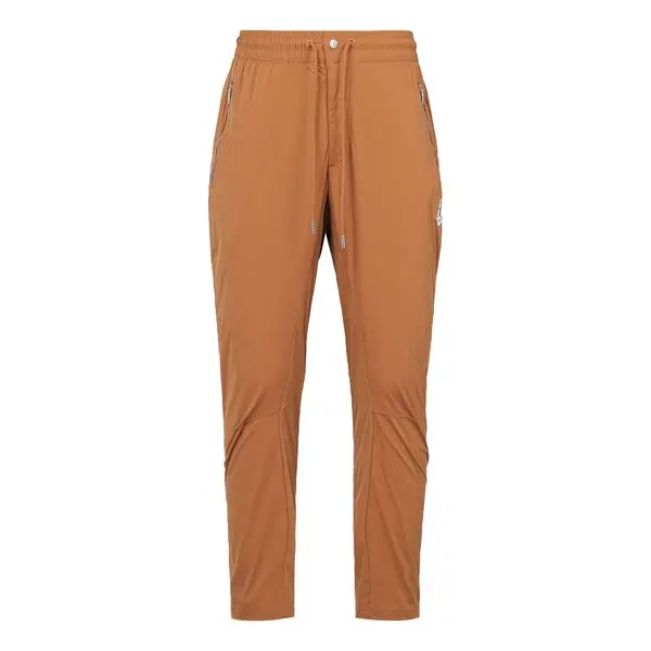 JORDAN Statement Essentials Solid Color Straight-leg Casual Pants/trousers Green Copper - Multi-color