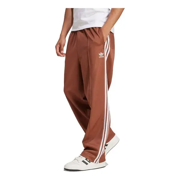 Adidas Adicolor Baggy Fit Firebird Track Pants Asia Sizing - Preloved Brown