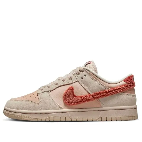 Nike Dunk Low "terry Swoosh" Sneakers - Cream