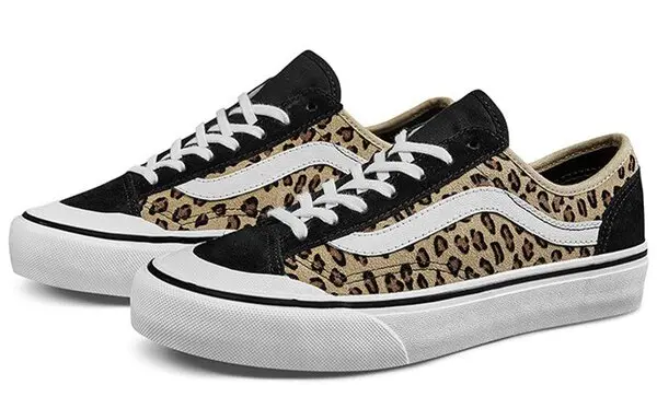 VANS Style 36 Decon Sf Leopard Print Low Top Sneakers - Black/white/leopard