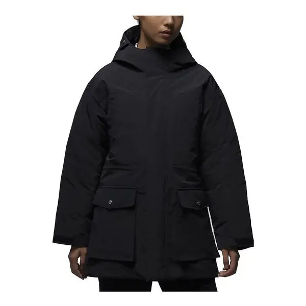 JORDAN Air Down Parka Coat - Black