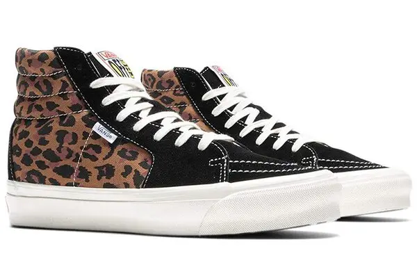 VANS Og Style 138 Ns Lx High Top Leopard Print Sneakers - Black/brown
