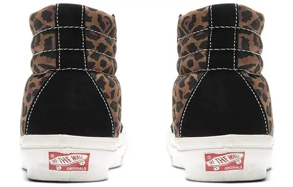 VANS Og Style 138 Ns Lx High Top Leopard Print Sneakers - Black/brown