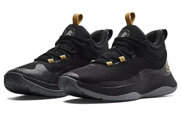 Under Armour Curry Hovr Splash Basketball Sneakers - Black/yellow