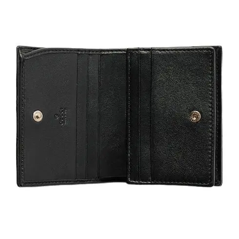 Gucci 26 Gg Marmont Short Wallet - Black