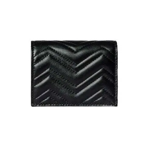 Gucci 26 Gg Marmont Short Wallet - Black