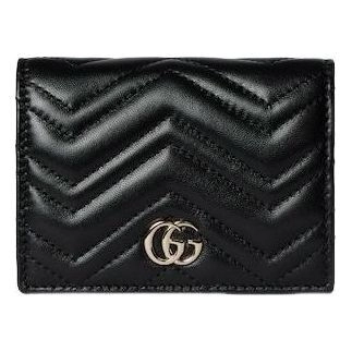 Gucci 26 Gg Marmont Short Wallet - Black
