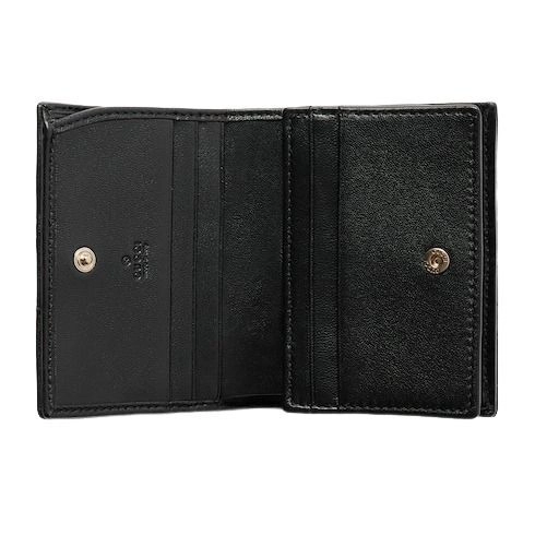 Gucci 26 Gg Marmont Short Wallet - Black