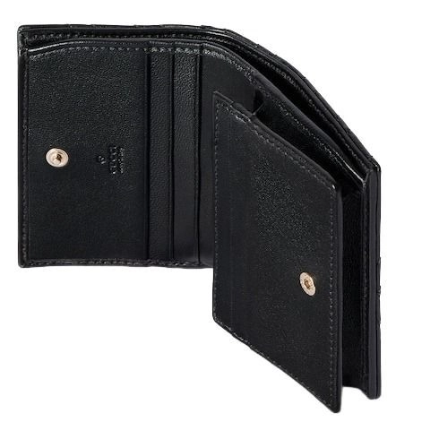 Gucci 26 Gg Marmont Short Wallet - Black