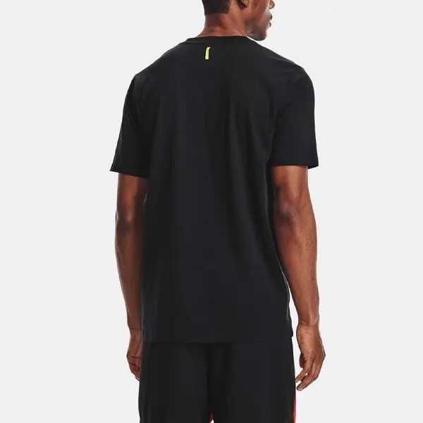 Under Armour Curry Casual Round Neck Cotton Short Sleeve - Black