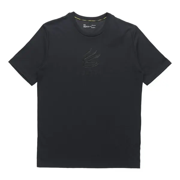 Under Armour Curry Casual Round Neck Cotton Short Sleeve - Black
