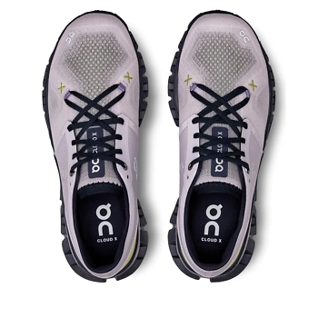 On Cloud X 3 Athletic Sneakers - Beige/black