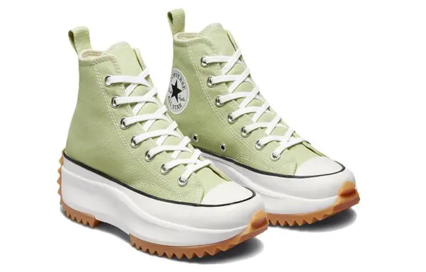 CONVERSE Run Star Hike Platform High Top Sneakers - Green/white
