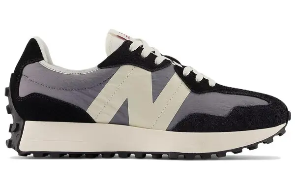 NEW BALANCE 327 Athletic Sneakers - Black/grey/white