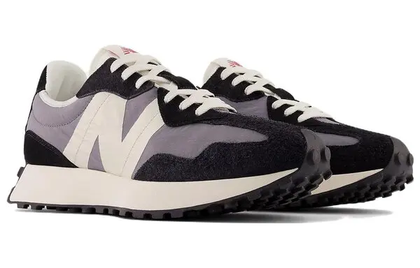 NEW BALANCE 327 Athletic Sneakers - Black/grey/white