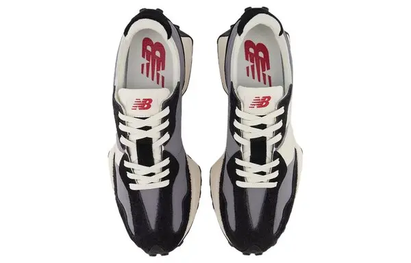 NEW BALANCE 327 Athletic Sneakers - Black/grey/white