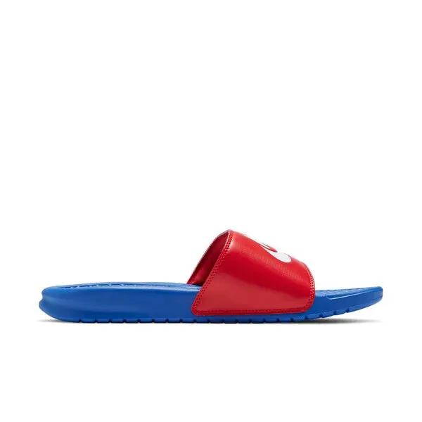 Nike Benassi Jdi Slides - Whiteredblue