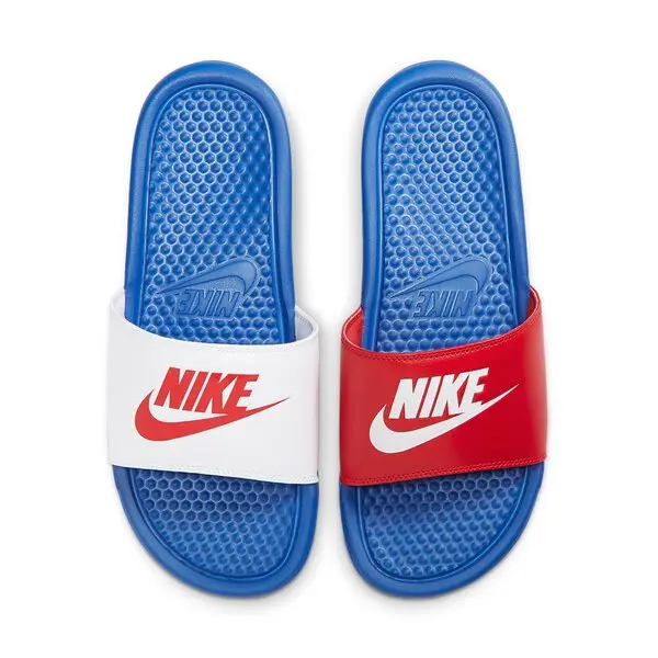 Nike Benassi Jdi Slides - Whiteredblue