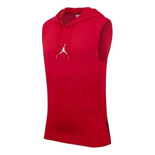 JORDAN Dri-fit Hooded Gym Vest - Red