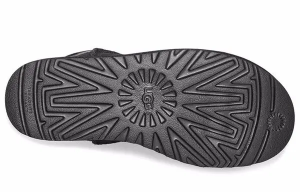UGG Classic Mini Rubber Logo Boots - Black