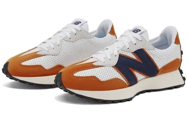 NEW BALANCE 327 "white Natural Indigo - White/orange
