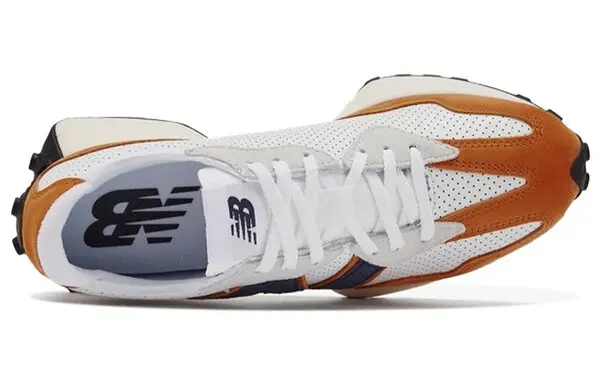 NEW BALANCE 327 "white Natural Indigo - White/orange