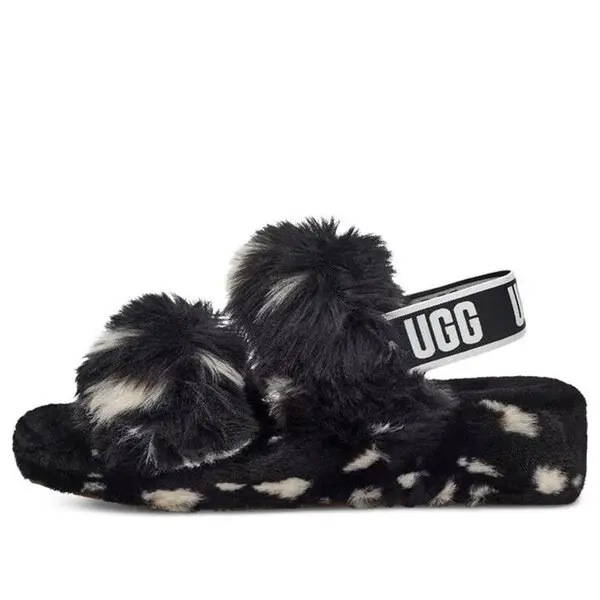 UGG Oh Yeah Spots Slide Sandals - Black