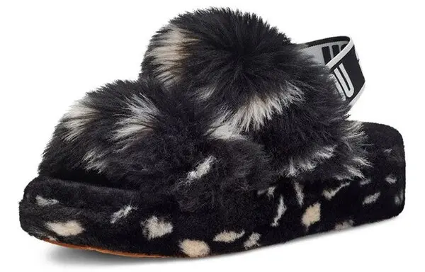 UGG Oh Yeah Spots Slide Sandals - Black
