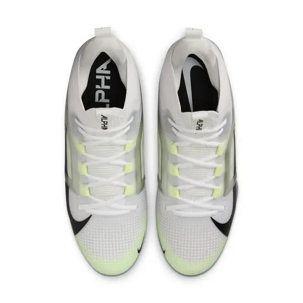 Nike Alpha Menace 4 Elite Athletic Cleats - White/metallic Silver/photon Dust