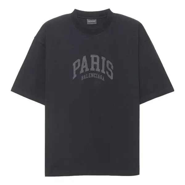 Balenciaga Paris" Graphic T-shirt - Nero